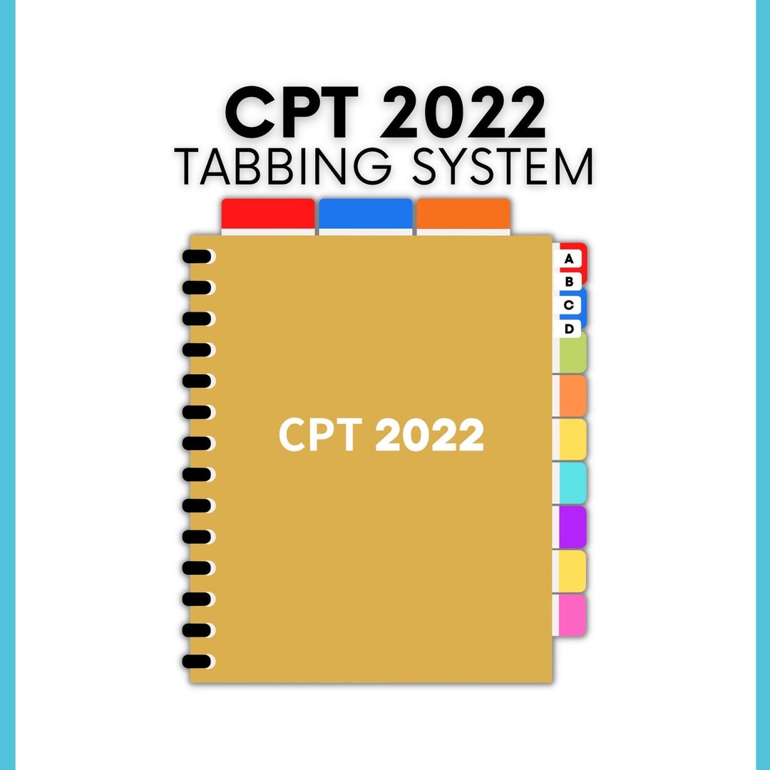 Tabbing System: CPT 2022 book NOT Included - Etsy Tabbing System: CPT 2022 book NOT Included - Etsy