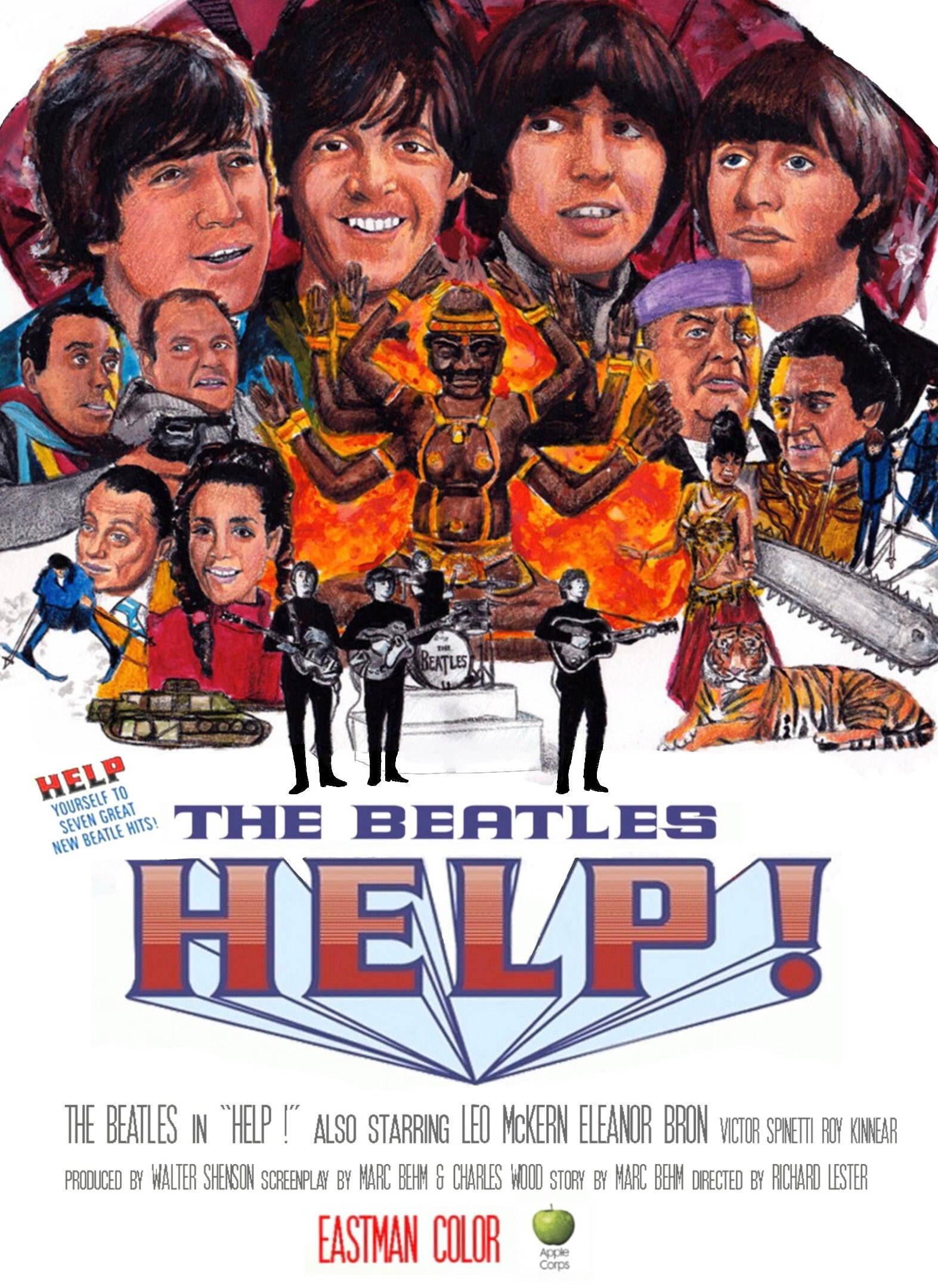 Beatles Help Movie Poster