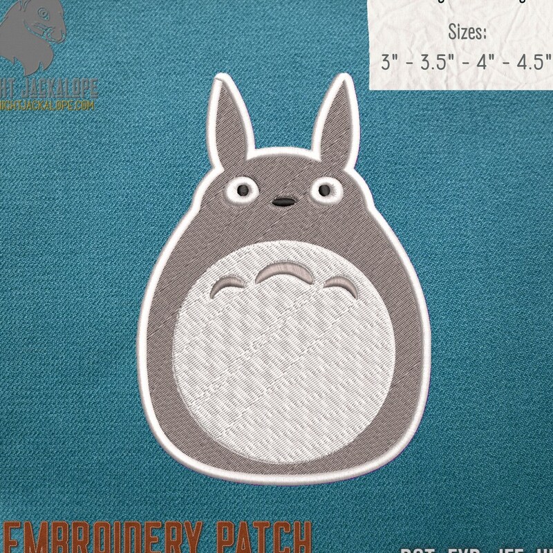 Totoro Embroidery Pattern - Etsy
