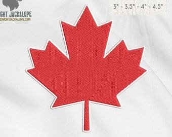 Canadian Maple Leaf Embroidered Patches - Etsy