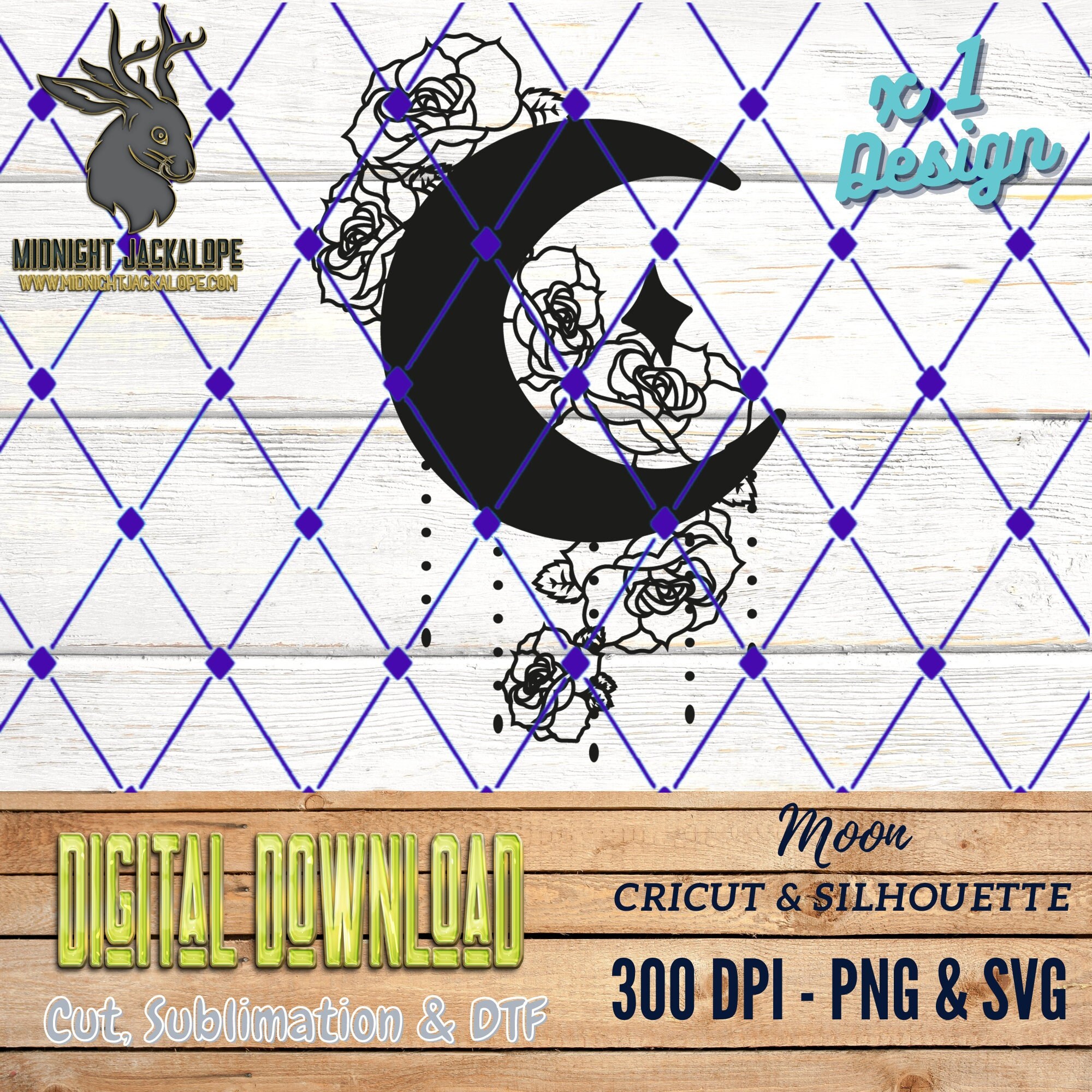 Moon, SVG, Cut Files, Pretty - Etsy