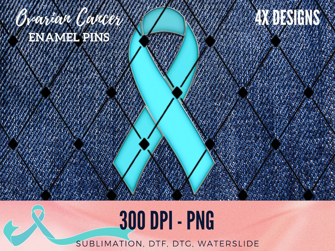 Ovarian Cancer Ribbon, Enamel Pin, Digital Download, 300 DPI - Etsy