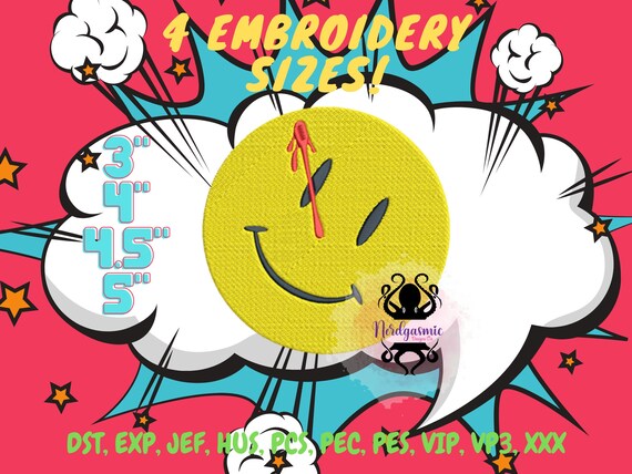 Bloody Smiley Dead Smiley Face Smiley Face Nerdy Watchmen - Etsy