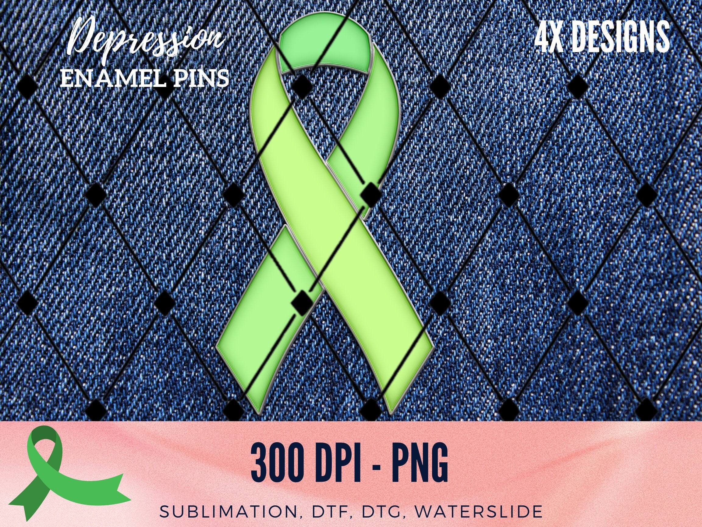 Depression Awareness Ribbon