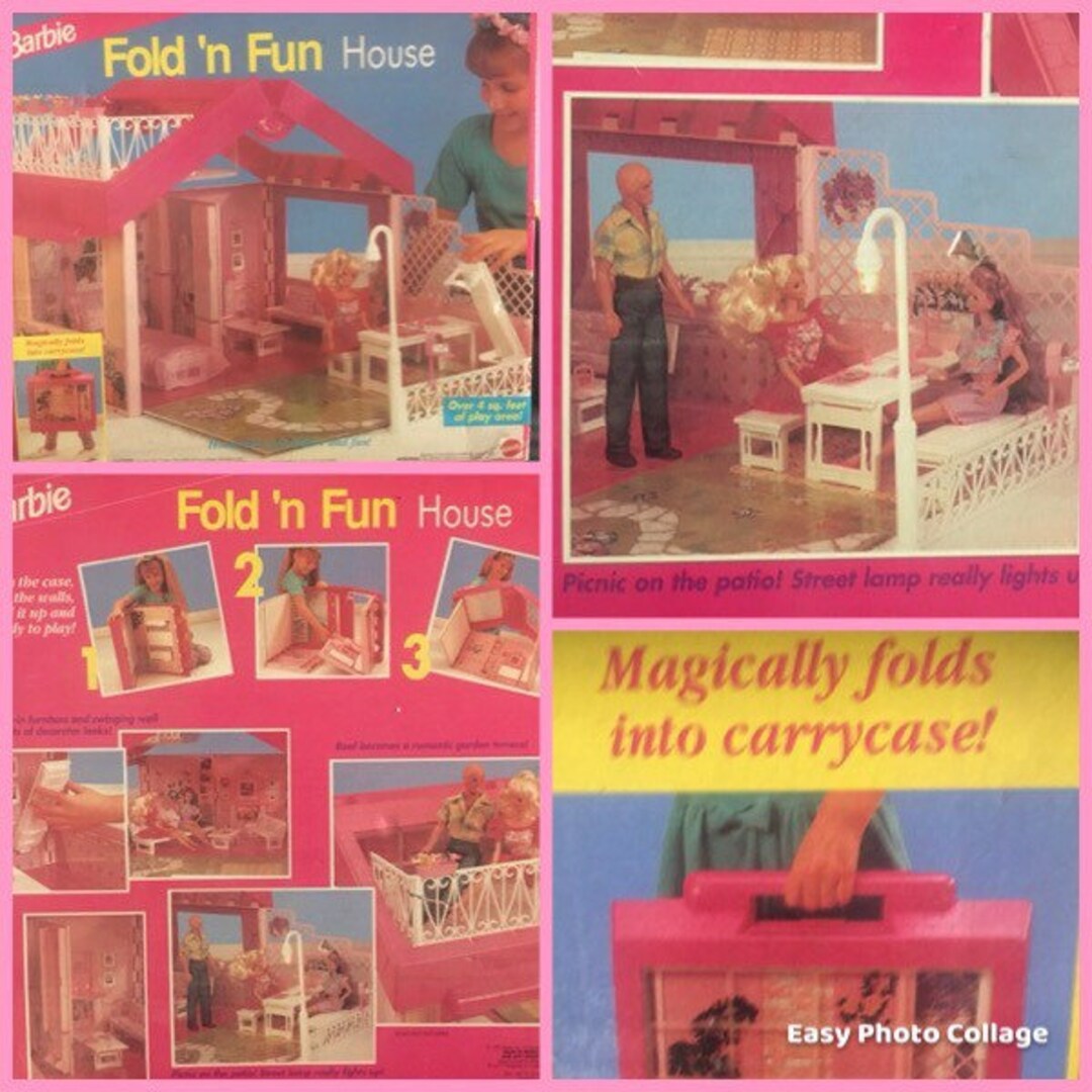 Barbie Fold N Fun House Furnished 1992 With Box - Etsy
