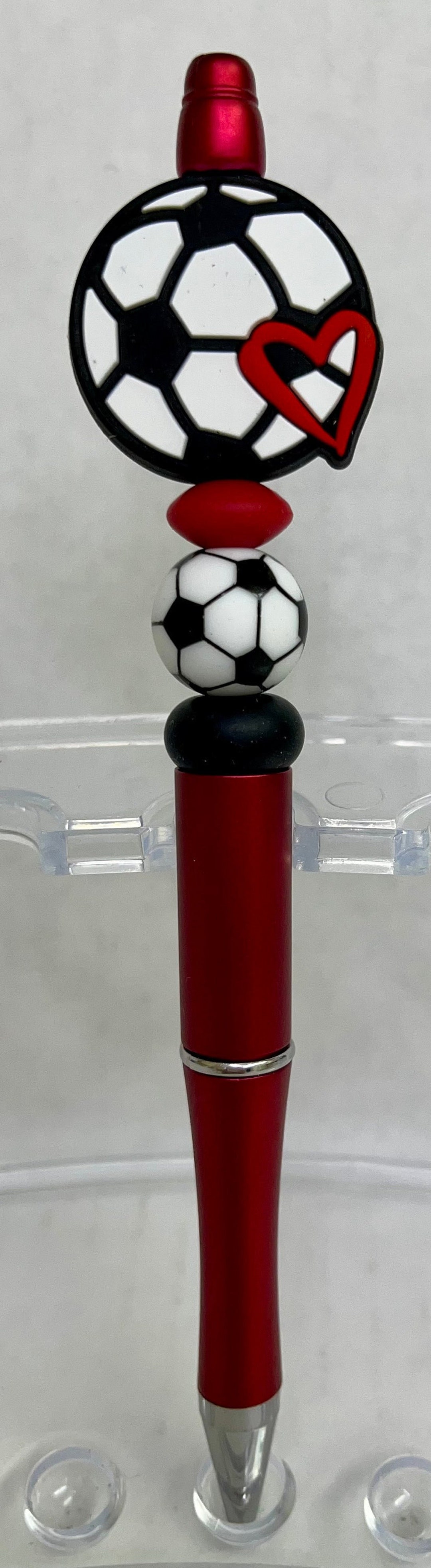 Soccer Theme Beaded Pen, Soccer Mom, Sports Pen - Etsy
