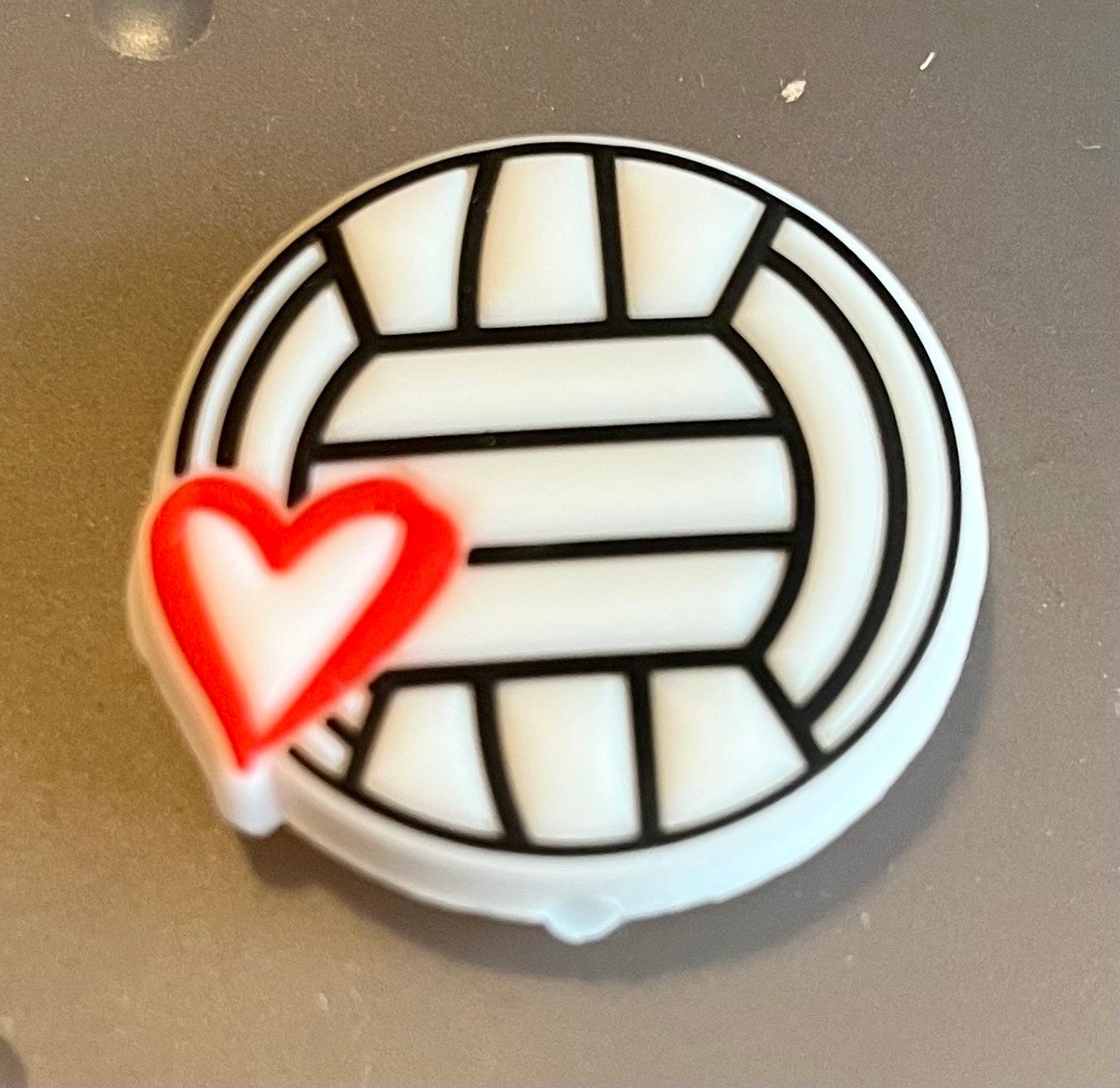 The Love of Volleyball Silicone Focal Bead/fall Sports/for Beaded Pens ...