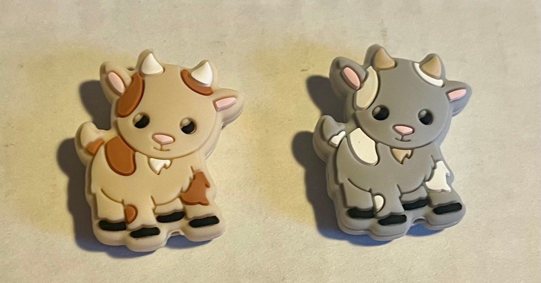 Goat Silicone Focal Bead, Farm Theme - Etsy