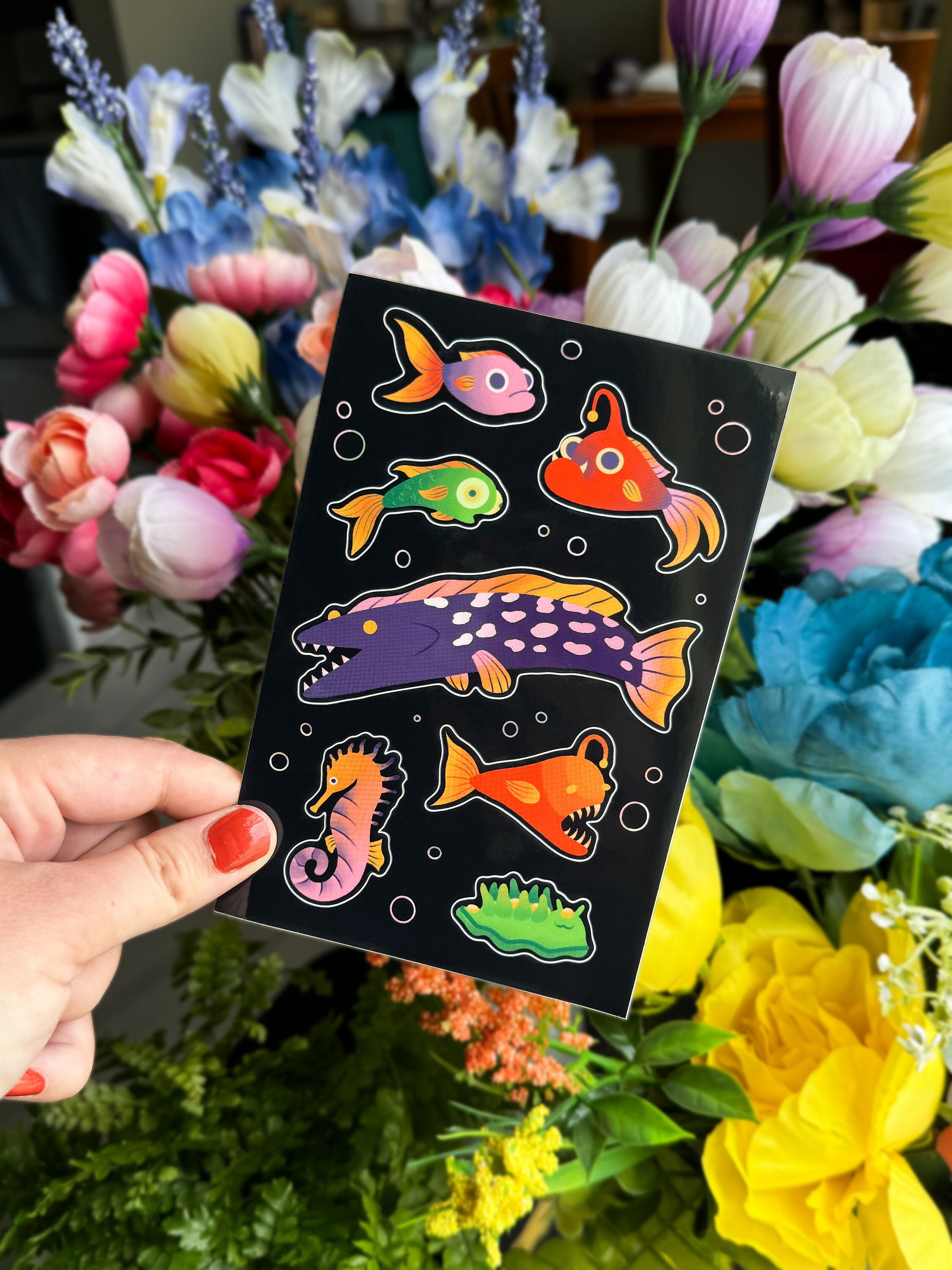 Sea Creature Sticker Sheet! - Etsy