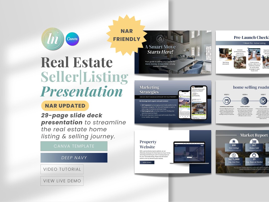 Real Estate Seller Listing Presentation Slide Deck Realtor NAR ...