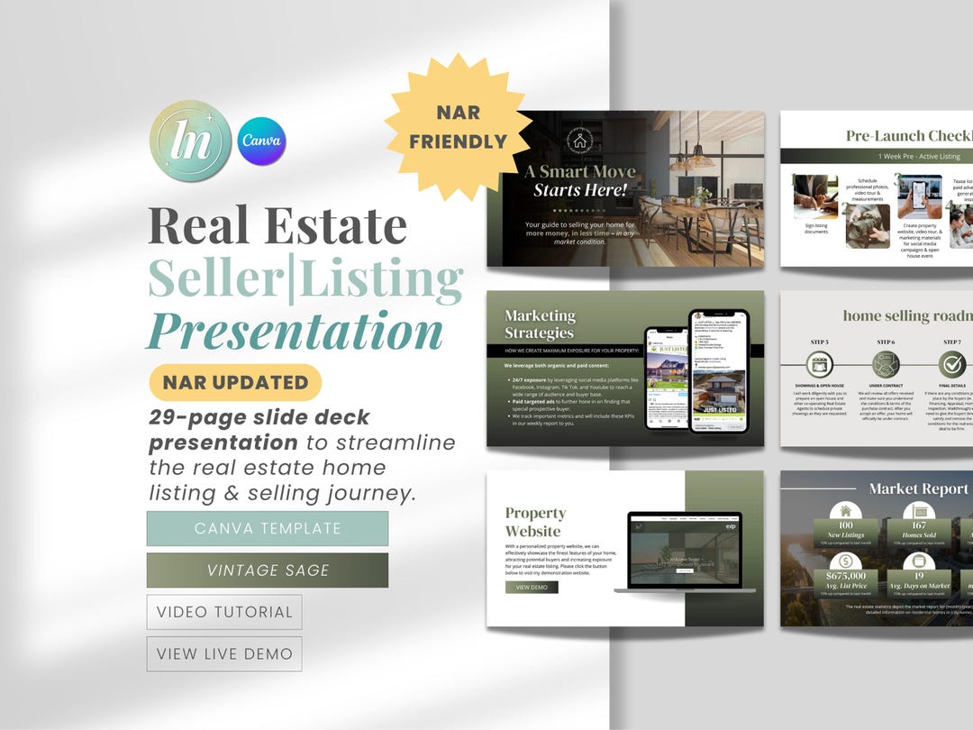 Real Estate Seller Listing Presentation Slide Deck Realtor NAR ...