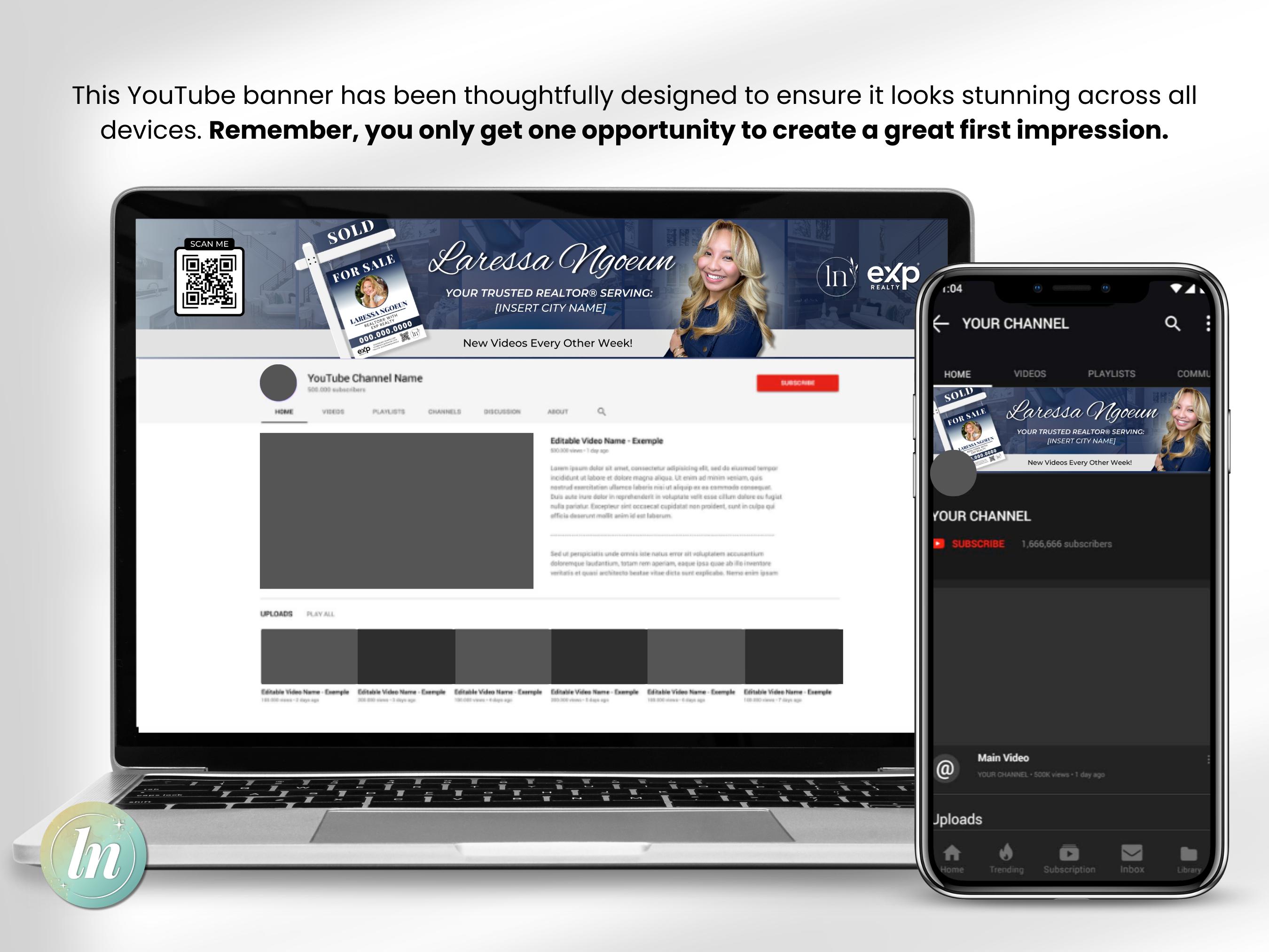 Real Estate Youtube Channel Banner Template Youtube Branding for ...