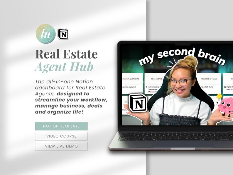 Ultimate Notion Template for Real Estate Agent Business productivity All in One Notion Dashboard ...