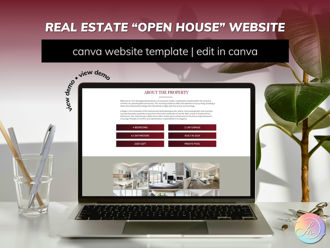 Real Estate Open House Website Template Real Estate Open House Invite ...