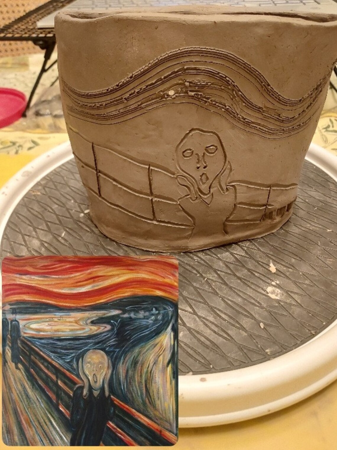 Picasso Munch Scream Ceramic Vase Fine Art Pottery - Etsy