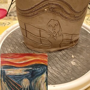 Picasso Munch Scream Ceramic Vase Fine Art Pottery - Etsy