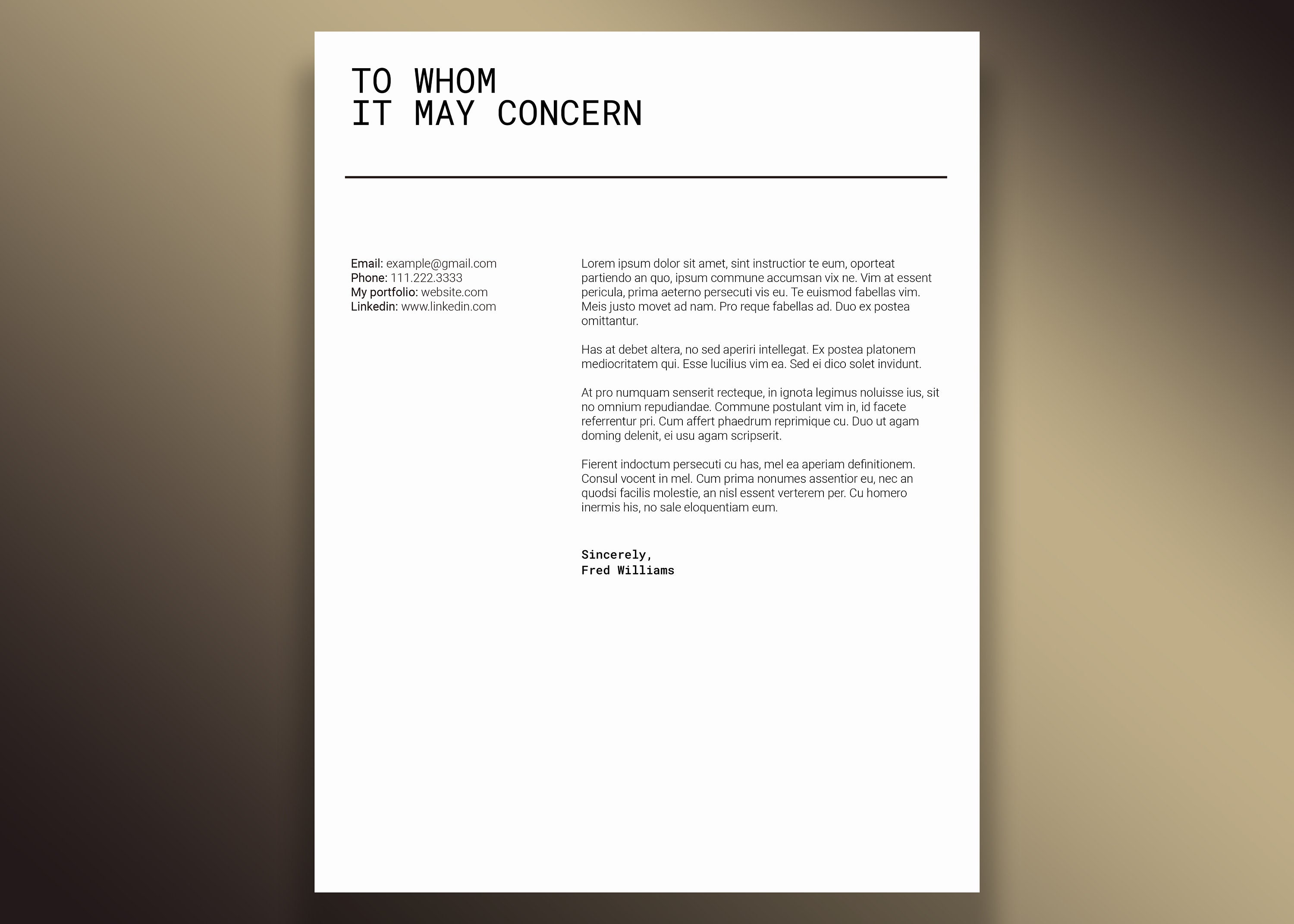 Customizable Resume Template for Google Docs Cover Letter - Etsy