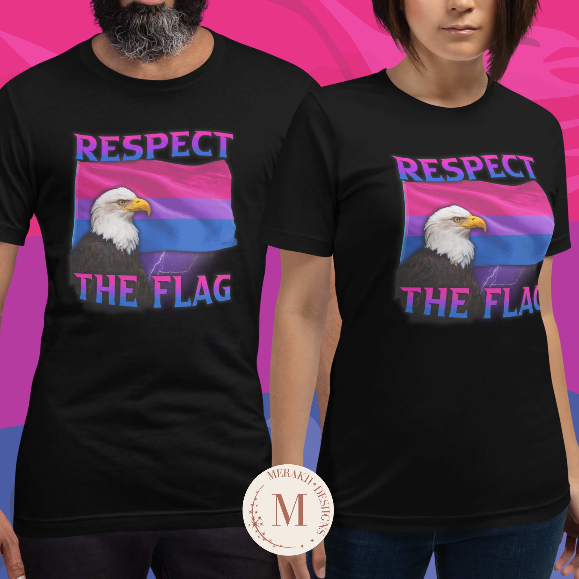 BISEXUAL FLAG Vintage Aesthetic T Shirt Unisex Bi LGBTQ Bi | Etsy