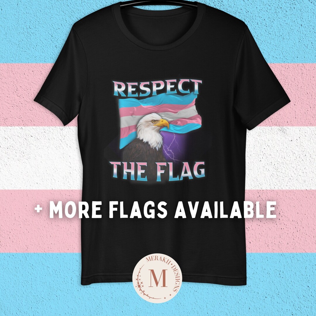 TRANSGENDER FLAG Vintage Aesthetic T Shirt Unisex Trans Nonbinary LGBTQ ...