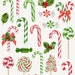 Watercolor Candy Cane Clipart, Christmas Clip Art, Xmas Sweets, Winter ...