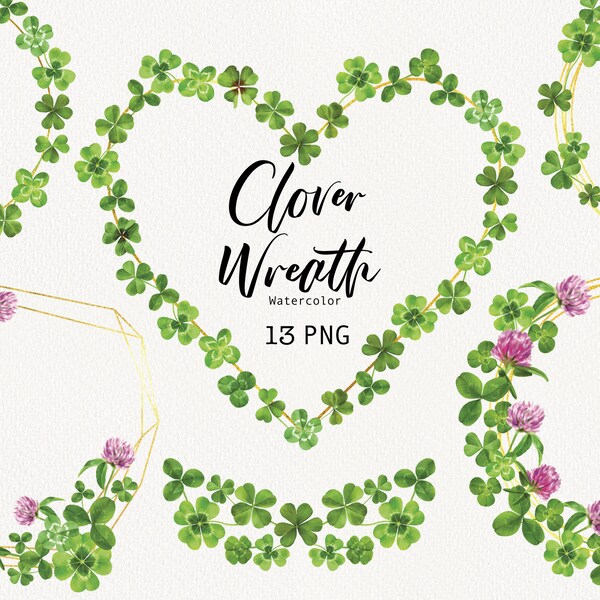 Clover Clipart - Etsy