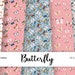Watercolor Butterfly Seamless Digital Paper, Spring Easter Scrapbook ...