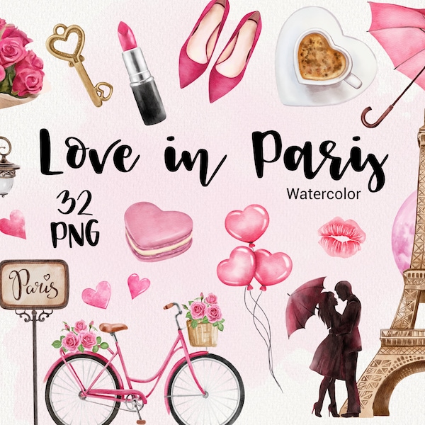 Paris Watercolor - Etsy