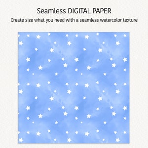 Watercolor Stars Digital Paper Pack, Abstract Watercolor Textures ...
