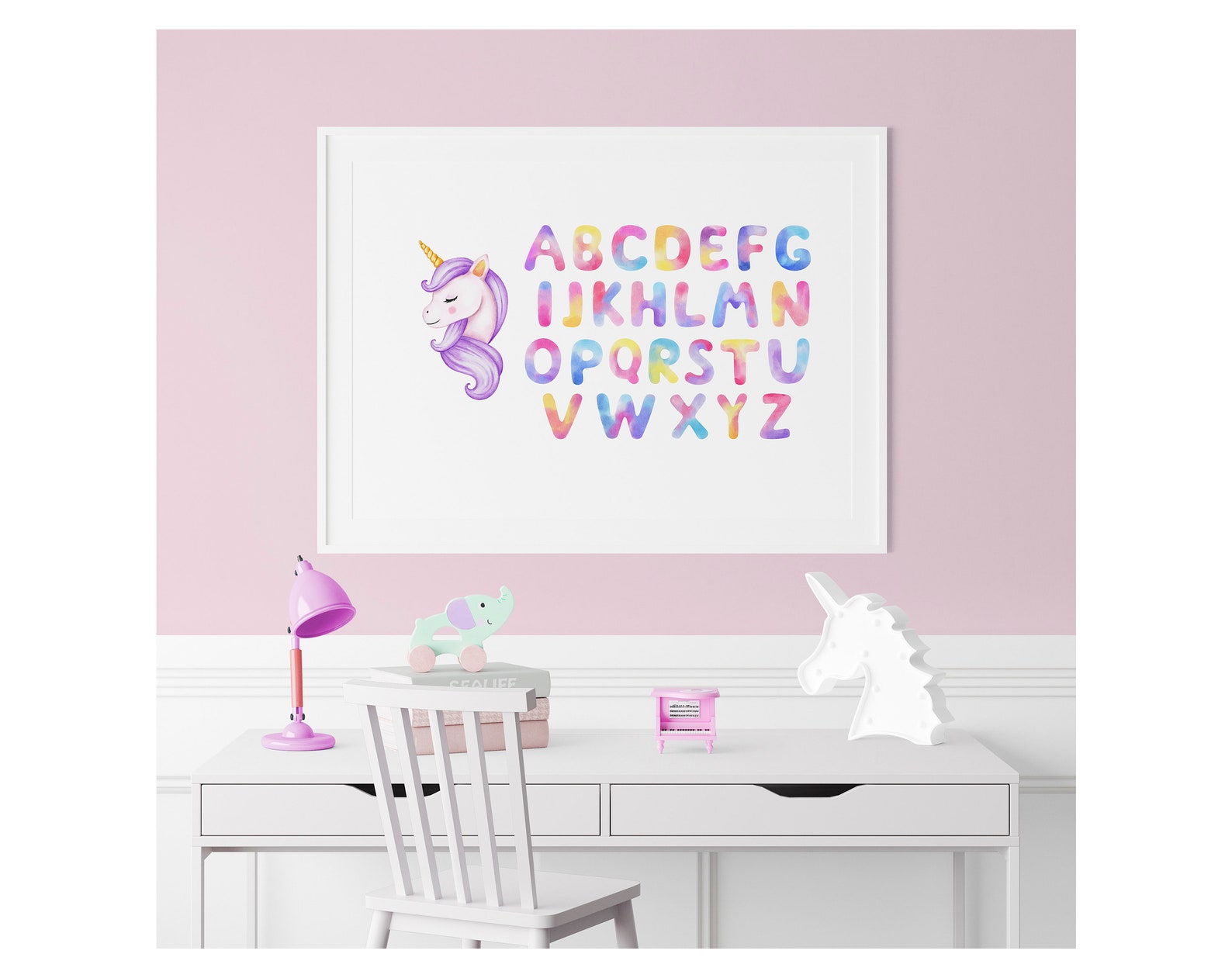 Watercolor Rainbow Alphabet Clipart, Pastel Colourful Alphabet ...