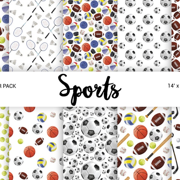 Tennis Digital Paper - Etsy