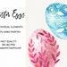 Watercolor Easter Egg Clipart, Spring Easter Holiday Eggs Clip Art ...