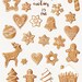 Christmas Cookies Clipart, Watercolor Gingerbread, Sweets, Candy ...
