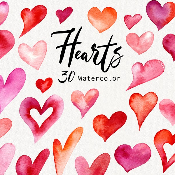 Heart Clipart - Etsy