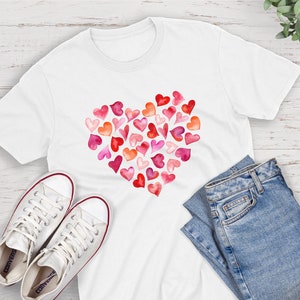 Watercolor Valentine Heart Clipart, Valentines Day Invitation Card ...