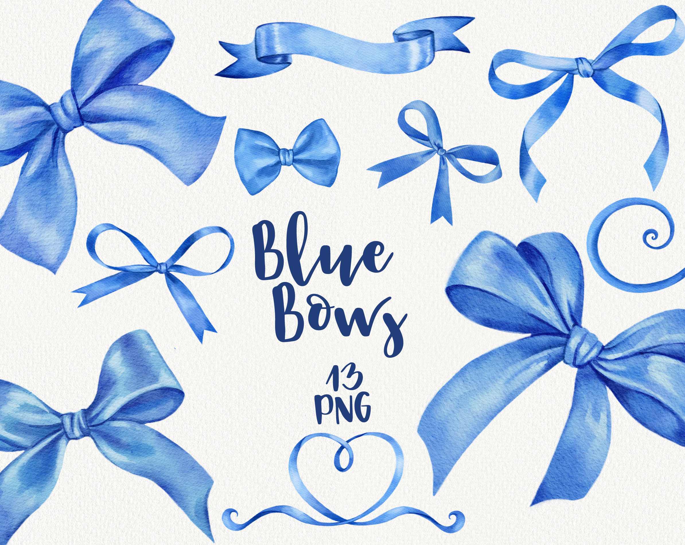 Blue Bow Clip Art