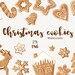 Christmas Cookies Clipart, Watercolor Gingerbread, Sweets, Candy ...
