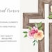 Watercolor Cross Clipart, Easter Wood Crosses With Flowers Clip Art ...
