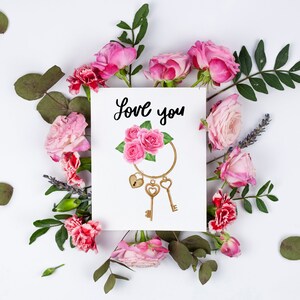 Valentine's Day Clipart, Romantic Vintage Bouquet Clipart, Love, Heart ...