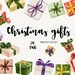 Watercolor Gift Box Clipart, Christmas Presents, Craft Gifts Clipart ...