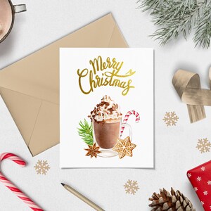 Christmas Sweets Clipart, Watercolor Coffee Clip Art, Hot Chocolate ...