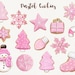 Christmas Pastel Cookies Clipart, Watercolor Gingerbread, Sweets, Candy ...
