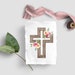 Watercolor Cross Clipart, Easter Wood Crosses With Flowers Clip Art ...