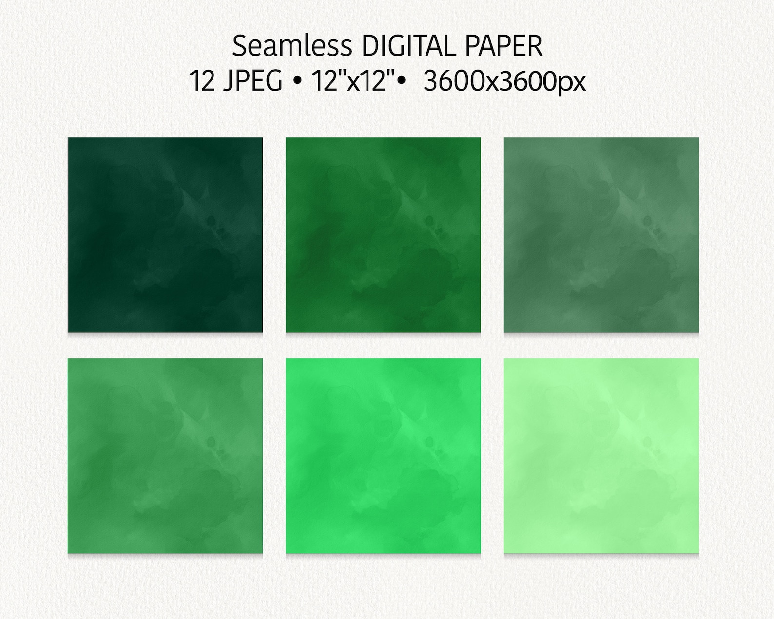 Green Watercolor Digital Paper Pack, Forest Tones, Olive Abstract ...