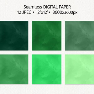 Green Watercolor Digital Paper Pack, Forest Tones, Olive Abstract ...