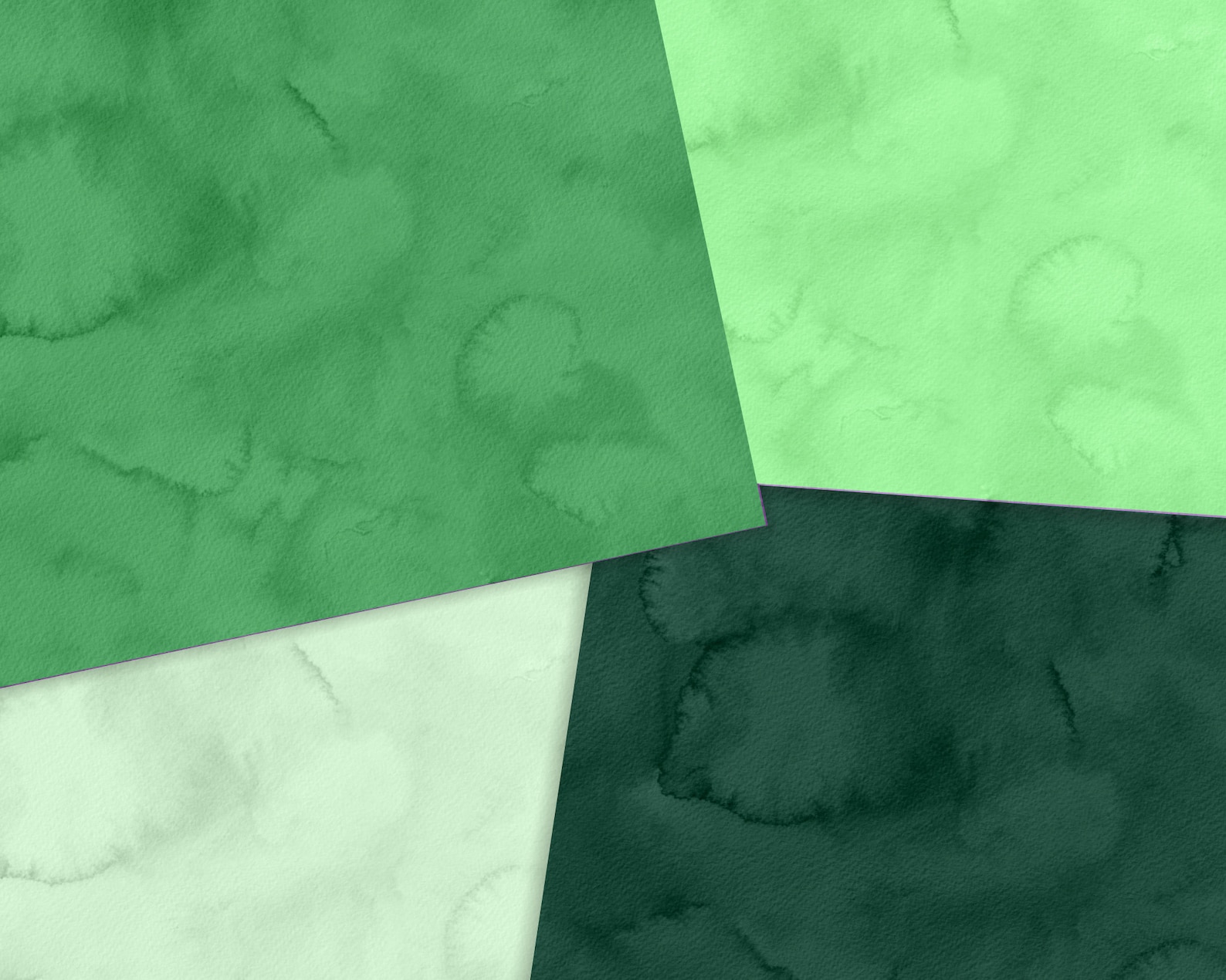 Green Watercolor Digital Paper Pack, Forest Tones, Army Abstract ...