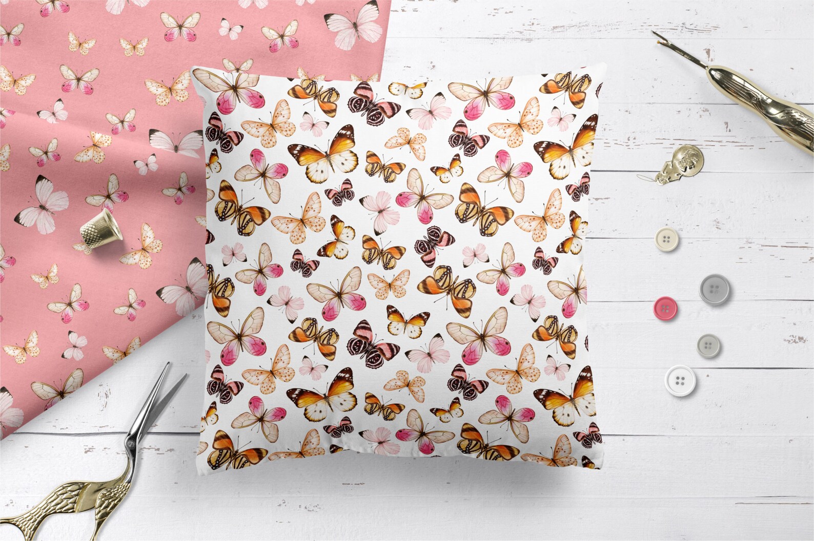 Watercolor Butterfly Seamless Digital Paper, Spring Easter Scrapbook ...