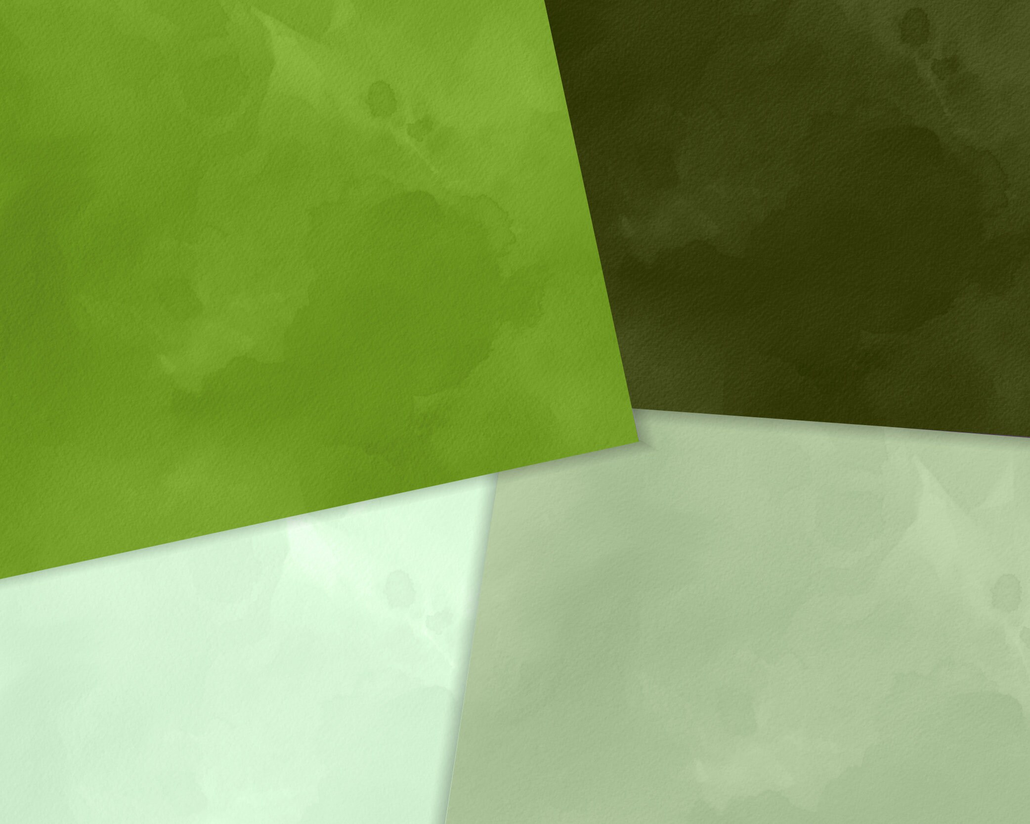 Green Watercolor Digital Paper Pack, Forest Tones, Olive Abstract ...