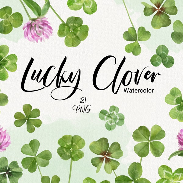 Green Shamrock Clipart - Etsy