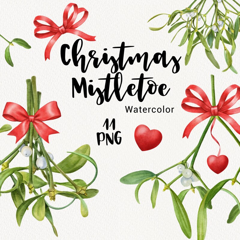 Mistletoe Svg - Etsy