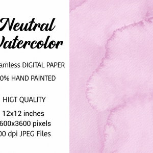 Pastel Watercolor Digital Paper Pack, Abstract Watercolor Background ...